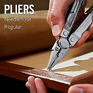 LEATHERMAN, Rebar Multitool with Premium Replaceable Wire Cutters and Saw, Coyote Tan with Nylon Sheath