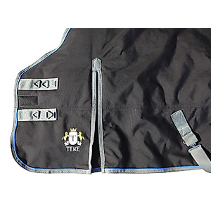 T TEKE Ultimate Turnout Sheet for Horses, 1050D Ballistic Nylon Outer, No Filling
