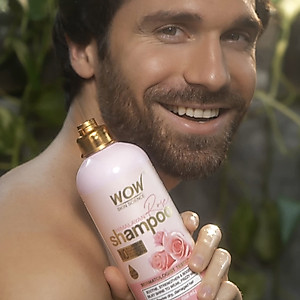 WOW Skin Science Himalayan Rose Hair Shampoo for Dry Damaged Hair - Hydrating Hair Repair w/ Rose Hydrosol & Argan Oil - Hair Growth Shampoo for Men & Women - All Hair Types 16.9 Fl Oz (16.9 Fl Oz (Pack of 1))