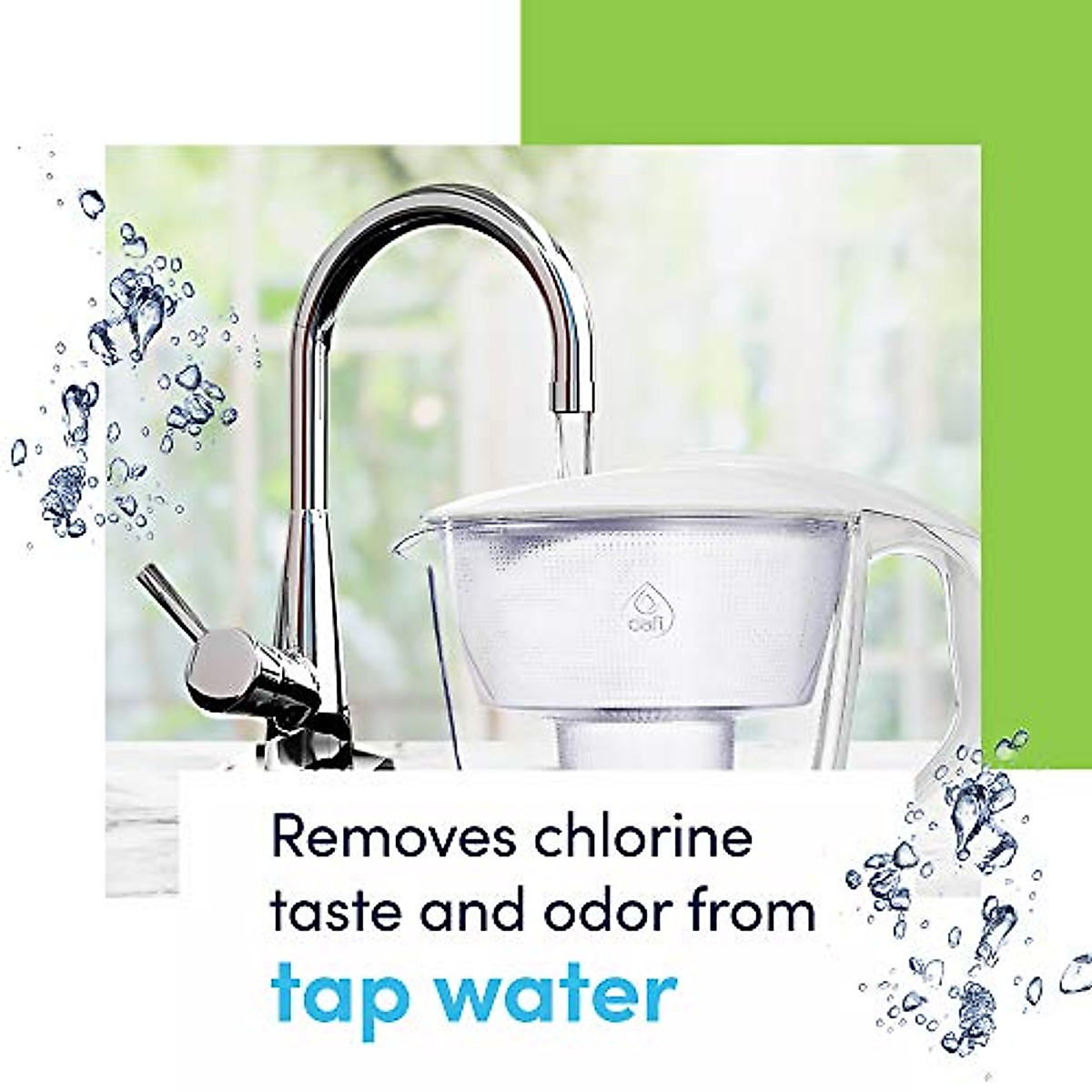 DAFI Alkaline Water Filter for Water Pitcher Replacement Compatible with Brita | Pack of 3 | High pH and Negative OR Potential | Replacements Alkaline Water Cartridges, waterdrip purifier | BPA-Free