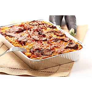 TINTUB 30 Pack 9x13 Aluminum Disposable Foil Pans-Half Size Steam Table Pans - Cookware for Baking,Grilling,Roasting,Prepping Food