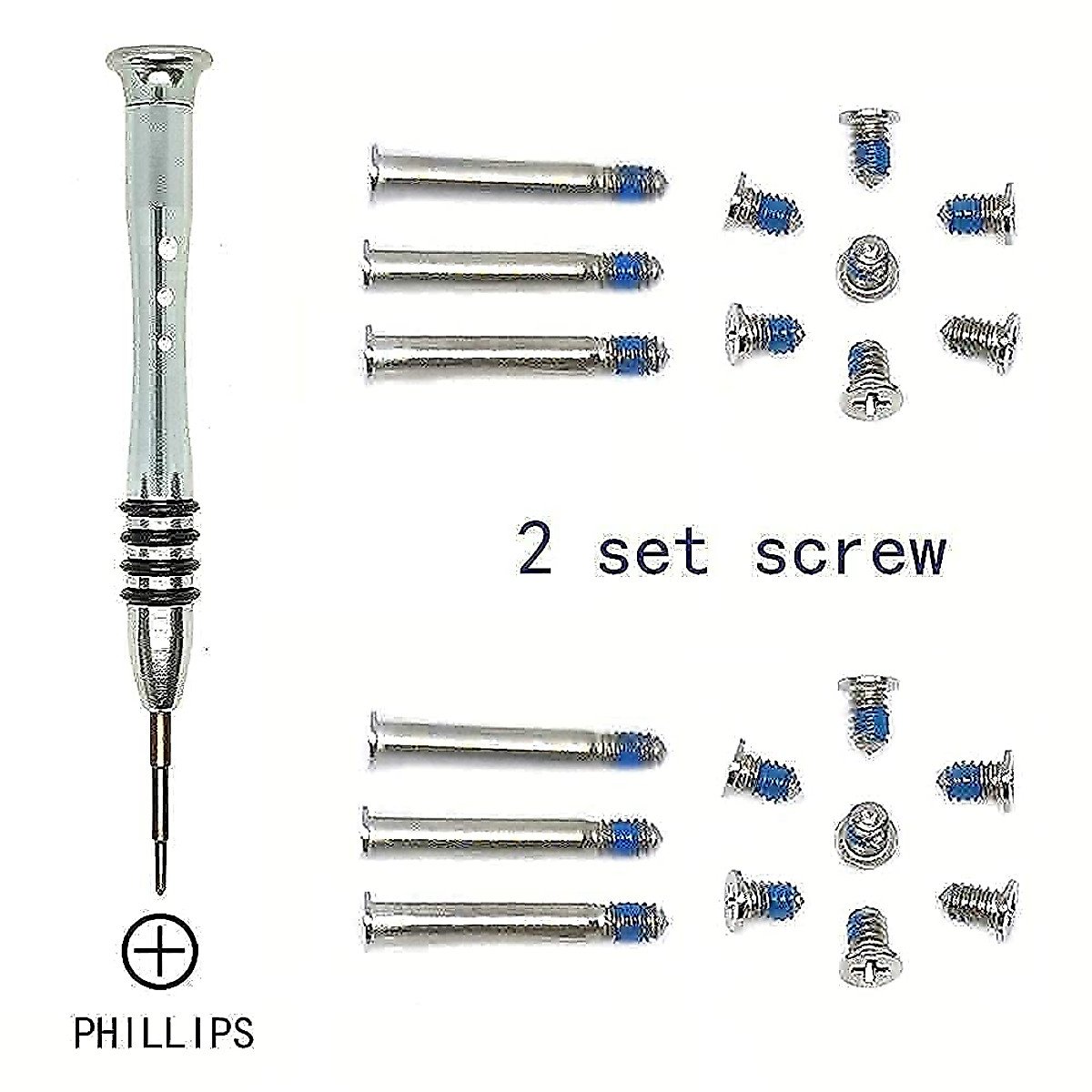 HXHLWN 2 Sets Replacement Screws with Screwdriver for Apple MacBook Pro 13" 15" 17" A1278 A1286 A1297 2009-2012