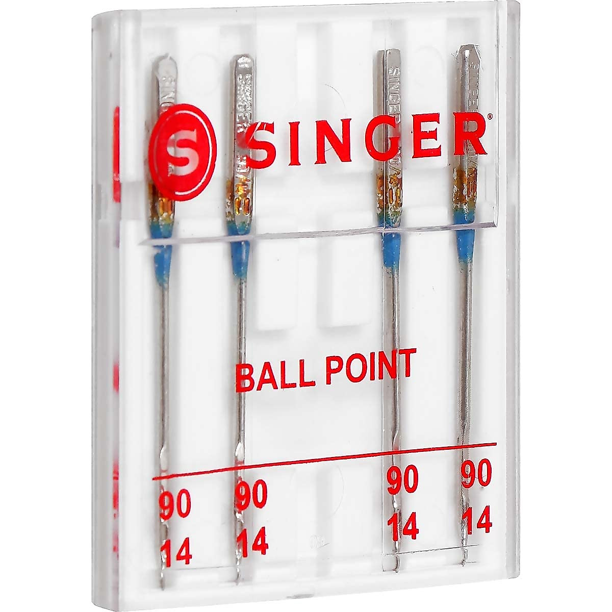 SINGER 4820 Universal Ball Point Machine Needles for Knit Fabric, Size 90/14, 4-Count