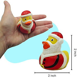 Christmas Advent Calendar 2023 with Christmas Rubber Ducks for Kids & Toddlers, 24 Days Christmas Countdown Calendar Toy & Gifts for Kids Boys & Girls by 4E's Novelty