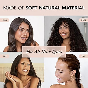 Kitsch Microfiber Hair Towel Scrunchies - Ultra Soft, Large, 2 pcs (White) - Ideal for Thick, Thin, Curly or Straight Hair - Fast Drying Magic - Perfect for Women and Girls - Machine Washable