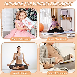 Steel Tongue Drum - 11 Note 6 Inch Tongue Drum Instrument - Hand Pan Drums with Music Book, Steel Handpan Drum Mallets and Carry Bag, C Major for Meditation or Yoga,Gift for Kid or Adults(White)