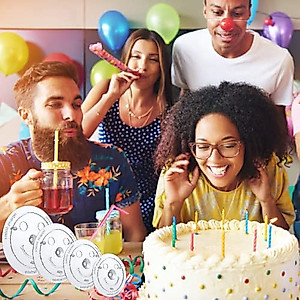 PJ Vital, Cake Dowels Stand, Plastic Cake Plates Set, 4 Cake Separator Plates With 20 Transparent Sticks Rods, 12 Stacking Pins, 3 Scrappers, Tiered Cake Party Supplies Kit. (Without Nozzles)