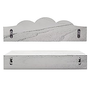 IsmosmCoffee Cup Holder Set of 2 Coffee Mug Holders with 8 Sturdy Hooks Coffee Bar Accessories Mug Rack for Farmhouse Kitchen Decorations, Coffee Station Decor, Mug Organizer, Mug Display (White)