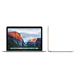 Apple MacBook (MLHE2LL/A) 256GB 12-inch Retina Display (2016) Intel Core M3 Tablet - Champagne Gold (Renewed)