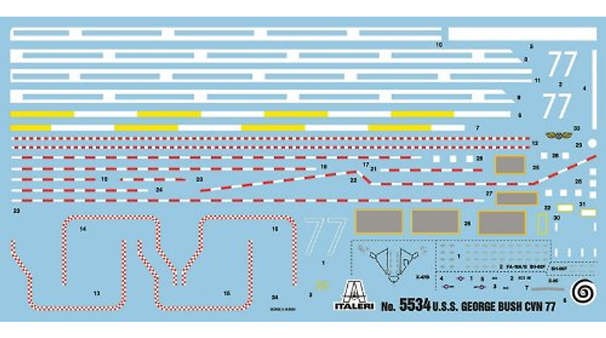 Shop Italeri 1:720 USS George H.W. Bush CVN-77 Model