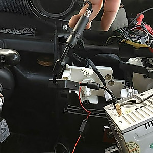 AICEL Car Antenna Booster, FM Radio Antenna Amplifier, Universal 12V Car FM Radio Aerial Antenna Amplifier Strengthen Booster, Signal Reception Adapter for Car Stereo, Audio, Radio, Media