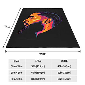 Flannel Blankets Ultra-Soft Cozy Warm Micro-Fleece Throw Lightweight Microfiber Bedding Blanket Nips&E&Y Huss&L&E for Bed Couch Living Room All Seasons 50"X40"