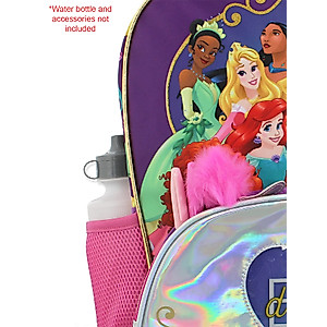 Disney Princess Girl's 16 Inch School Backpack Bag (One Size, Purple/Pink)