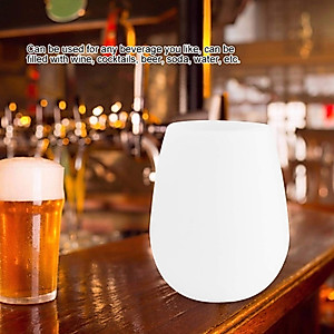 Easy To Wine Cup, Reusable Durable Silicone Glass, Portable Soda for Cocktails Beer Water