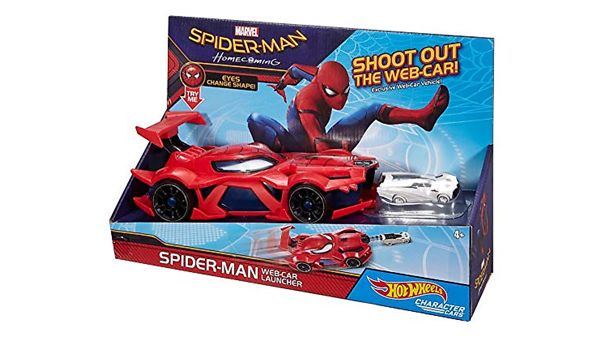 Hot Wheels Marvel Spider-Man Web-Car Launcher | Exciting Toy for Kids