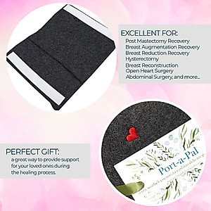 The Breast & Chest Buddy Port-a-Pal Seatbelt Cushion (Gray)