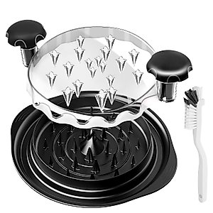 Latest Chicken Shredder Tool Twist -10.8 Inches Large Meat Shredder Tool Twist With Cleaning Brush, Visible Shredded Chicken Tool Chicken Breast Shredder, Ergonomic Handle, Dishwasher Safe, Anti-Slip