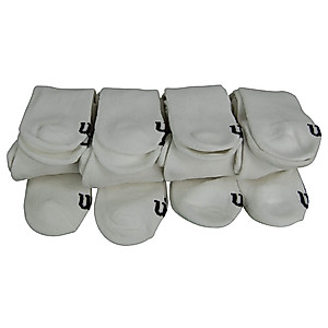 Wilson Men's Cushioned Crew Socks | 8-Pair Pack (White)