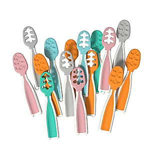Pack Pre-Spoon Self-Feeding Baby Utensil Set - Silicon, BPA Free Toddler Supplies for Easy Teething & Led Weaning of Boys & Girls 6+ Months, Perfect First Stage & Second Stage Baby Feeding Gift (Pink)