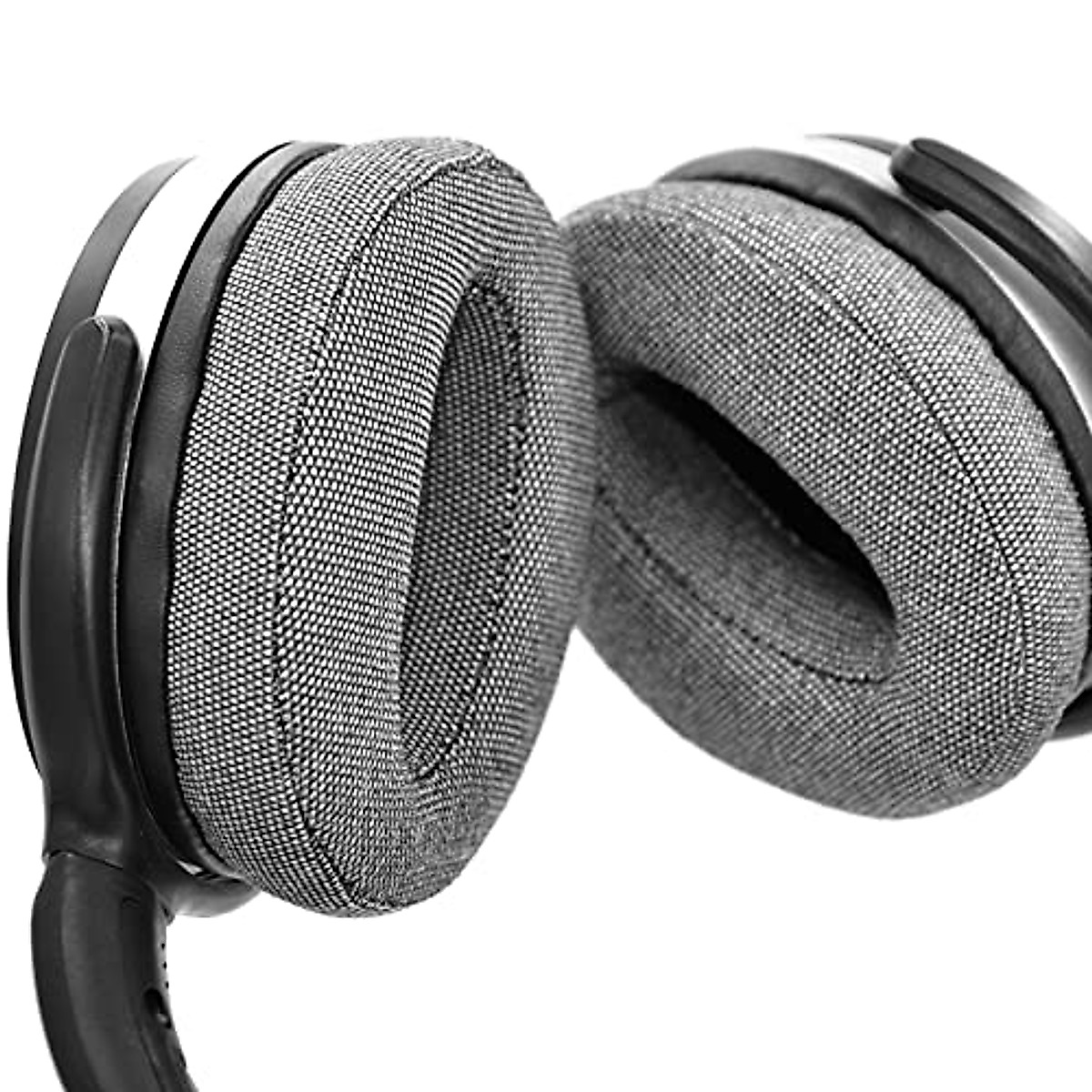 defean Replacement Gray Fabric HD4.50BT, HD4.50BTNC, HD4.40BT Memory Ear Pads Cushion Compatible with Sennheiser HD 4.50BT, HD 4.50BTNC, HD 4.40BT Bluetooth Headphones (All Fabric)