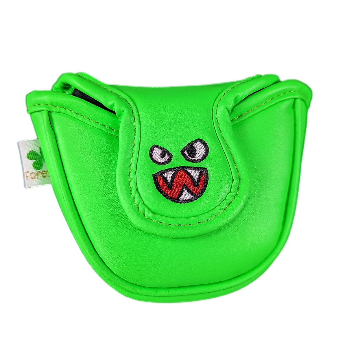 Foretra – Green Monster - Golf Putter Headcover Quality PU Leather Magnetic Closure for Mallet Style Putters Scotty Cameron Odyssey Taylormade Ping