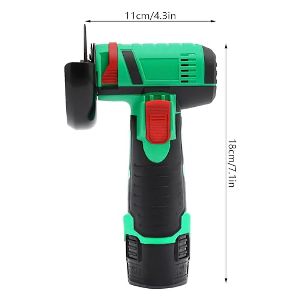 Cordless Angle Grinder, 12V Power Angle Grinder Tools with 2PCS 3.0Ah Batteries & Charger, Brushless Motor Metal Grinder, Cutting Wheels, Flap Disc for Cutting, Polishing