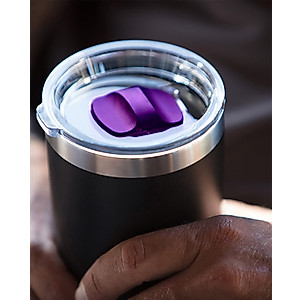 Fking Multi-Color Replacement MagSlider for Yeti Rambler Lids, 4 Pack, Fits 10oz, 16oz, 20oz, 26oz, 30oz Magnetic Tumbler Lids (Aqua/Orange/Purle/Pink)