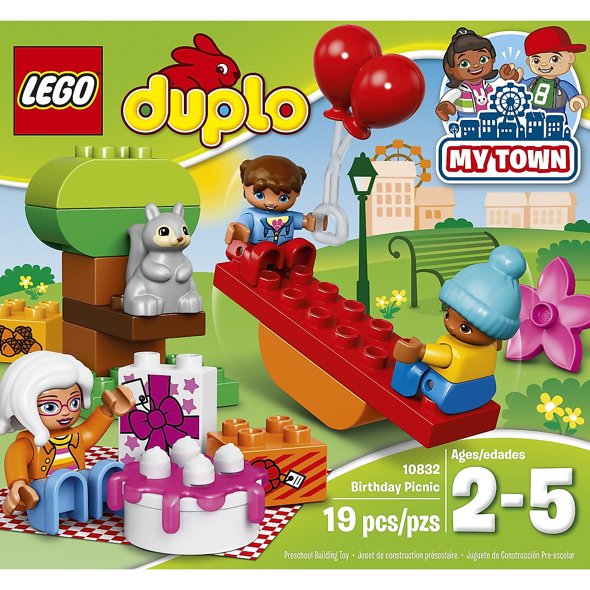 LEGO DUPLO My Town Birthday Party 10832, Preschool, Pre-Kindergarten Large Building Block Toys for Toddlers