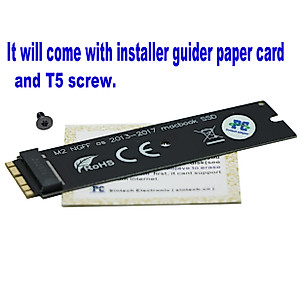 Sintech NGFF M.2 nVME SSD Adapter Card for Upgrade 2013-2015 Year Macs(Not Fit Early 2013 MacBook Pro)