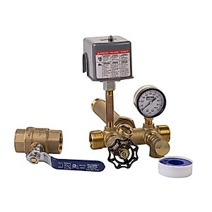 Plumb eeze Pressure Tank Installation Kit with 1" Brass Union tank tee to fit most pressure tanks with diameters up to 16"