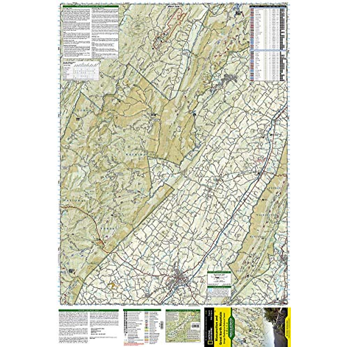 Massanutten and Great North Mountains Map [George Washington National Forest] (National Geographic Trails Illustrated Map, 792)