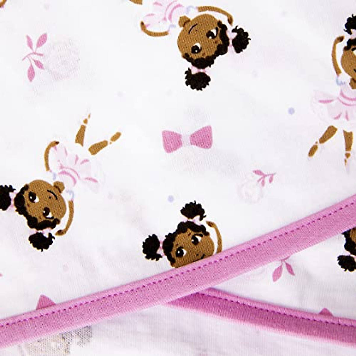Little Muffincakes Baby Swaddle 100% Cotton, Ballerina Theme (Zhara) for Newborn - 3 Months