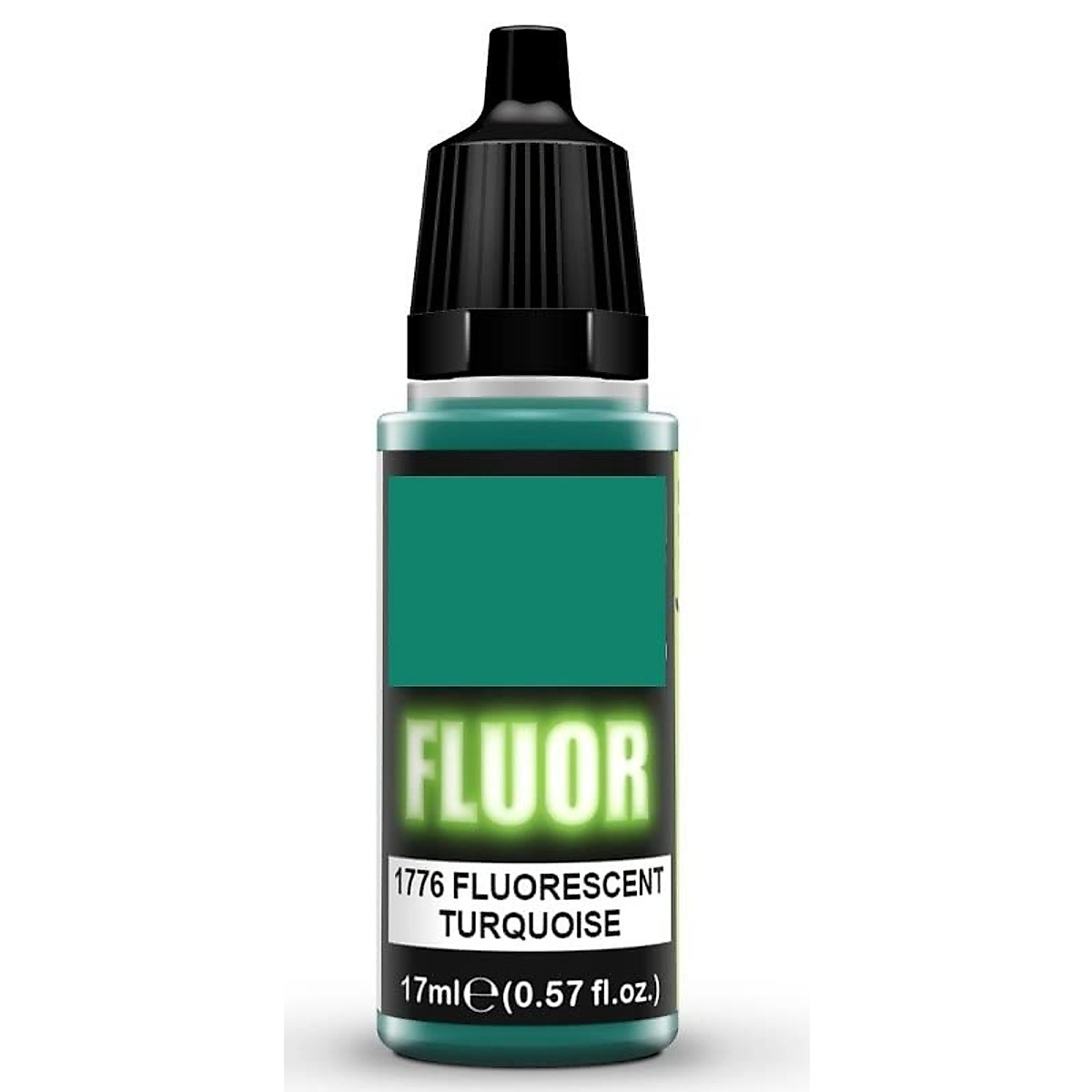 Green Stuff World Fluorescent Acrylic Paint Turquoise 1776 for Models and Miniatures