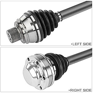 A-Premium CV Axle Shaft Assembly Compatible with A6 Quattro 2012-2018, A7 Quattro 2012-2018, A8 Quattro 2011-2018, Q5 2009-2017, RS7 2014-2018, S6, Rear Driver or Passenger Side, Replace# 8R0501203BX