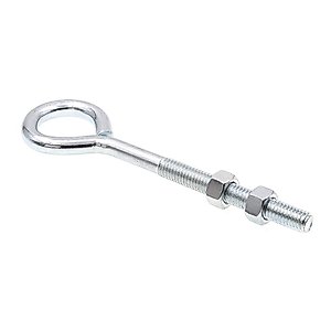 Prime-Line 9066858 Eye Bolts With Nuts, 3/8 In.-16 X 6 In., Zinc Plated Steel (20 Pack)