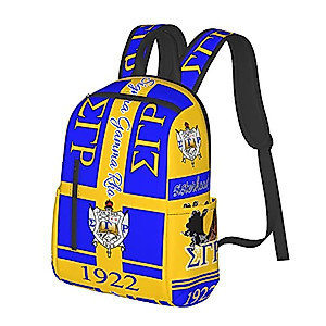 Sigma Gamma Rho Laptop Backpack, Lightweight Multifunctional College Laptop School Bag Sister Backpack Gift