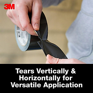 3M 3920-BK Multi Use Colored Duct Tape, 20 Yards, Black