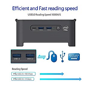Mini Computer Intel i7-10750H Processors,16GB DDR4 RAM 512GB SSD Mini PC Windows 10Pro, Micro Desktop Computer with HDMI/DP Dual 4K Output Support mSATA Dual Band WiFi 2.4G/5G BT 5.0 Gigabit Ethernet
