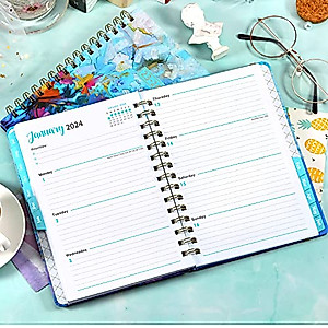 2023-2024 Planner - Academic Planner 2023-2024, July 2023 - June 2024, 2023-2024 Planner Weekly and Monthly with Tabs, 6.3’’ × 8.4’’, Inner Pocket, Hardcover, Elastic Closure, Perfect Daily Organizer