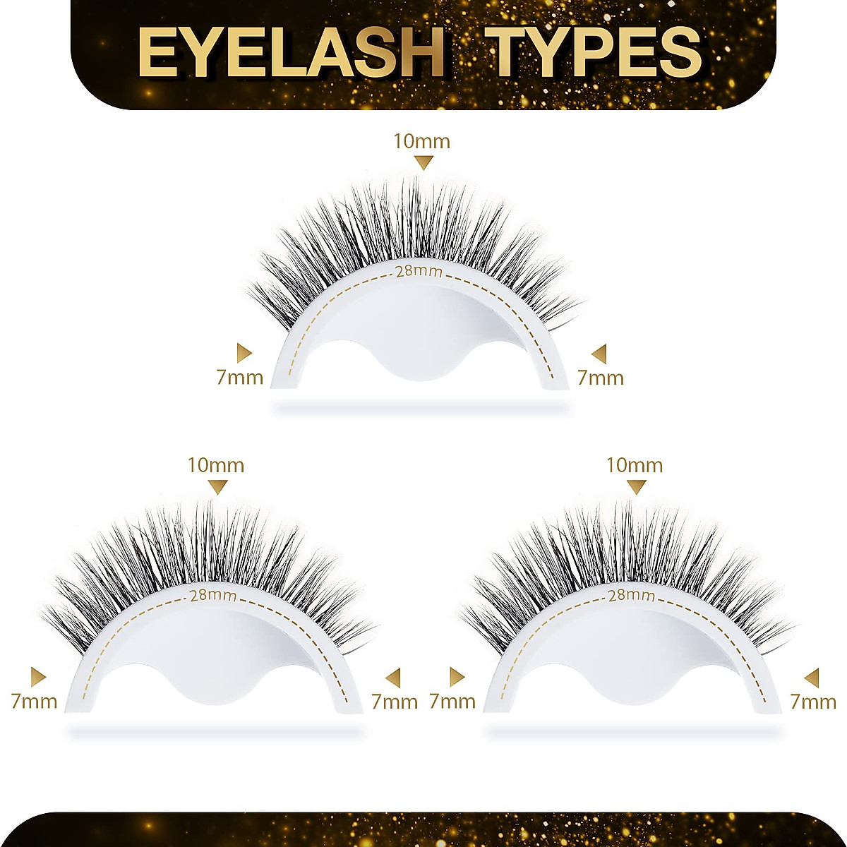 Loopeer 6 Pairs Reusable Self Adhesive Eyelashes Natural Look False Eyelashes No Glue or Eyeliner Needed Reusable Adhesive Eyelashes Self Adhesive Lashes Extension for Women Girls (Novel Style)