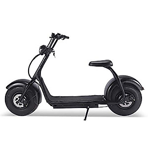 2000w Motor Lithium Electric Scooter for Adults, Fat Tire Electric Scooter with Seat, LCD Display, Bright LED Headlight, Hydraulic Front and Rear Brakes and Wide Deck