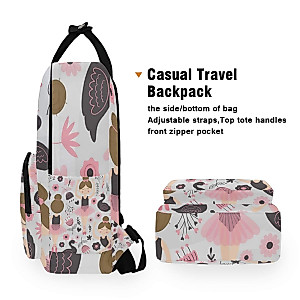 Backpack Cute Ballerina Girl Schoolbag 1-3th Grade for Toddler Teen Girls Kids