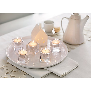 BOLSIUS Tea Lights Candles - Pack of 100 White Unscented Candle Lights with 8 Hour Burning Time - Tea Candles for Wedding, Home, Parties, and Special Occasions