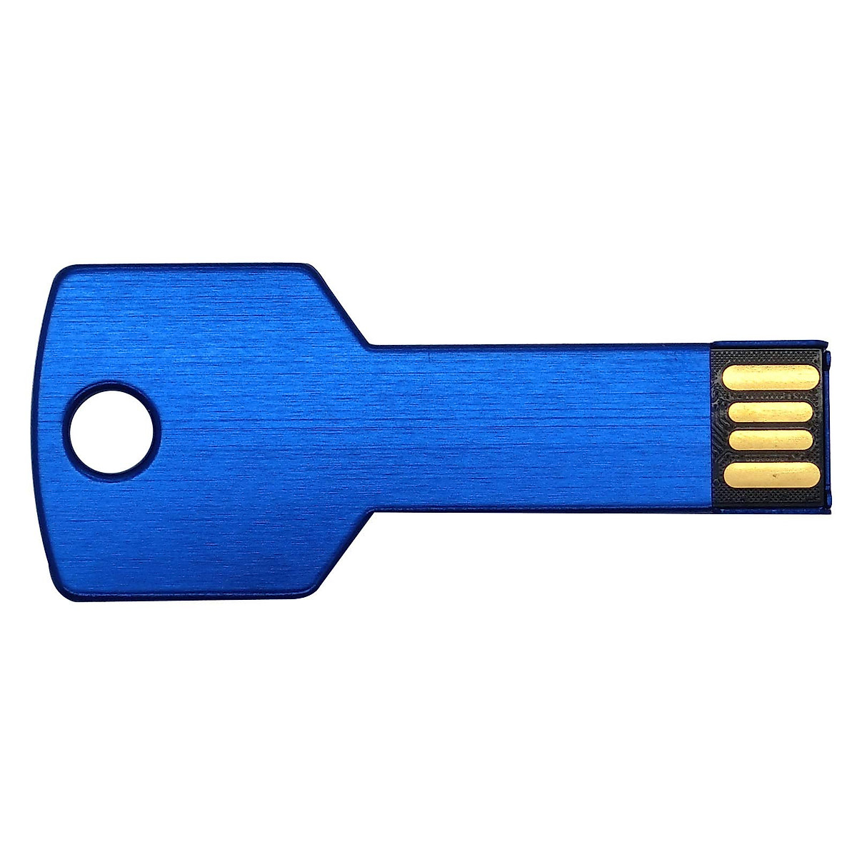 Lot 5 USB Flash Drive 2GB Memory Pen Stick Wholesale Key Shape Bulk Pack (2GB, Blue)