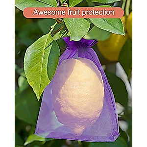 Kslong 100PCS Small Mesh Bags Drawstring 3x4,Sheer Organza Bags Drawstring for Jewelry, Mesh Party Wedding Favor Bags for Small Business,Candy,Bracelet Packaging,Empty Sachet Bags (Purple)