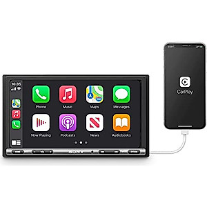 Sony XAV-AX3200 Car Stereo Safe Driver's Bundle w/ ACAM4 Backup Camera. Apple CarPlay & Android Auto 6.95" 2-DIN Head Unit, SiriusXM Ready Multimedia Receiver, Bluetooth Hands-Free Calling & Streaming