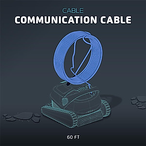 Dolphin Genuine Replacement Part — Durable 60 FT Blue Cable for Agile Robot Movement — 9995885-DYI