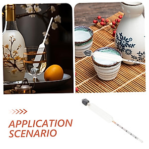 Zerodeko Lactometer Milk Hydrometer for Measure Lactate Meter for Beginners Liquid Hydrometer Kitchen Supplies Kitchen Kit Kitchen Hydrometer Home Hydrometer Degree Tools Glass Transparent