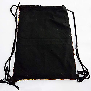 Winmany Mermaid Sequin Backpack Glittering Outdoor Shoulder Bag, Magic Reversible Glitter Drawstring Backpack, Fashion Bling Shining Dance Bag, Sports Backpack Bag (Pink Gold)