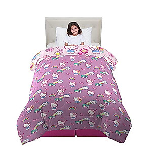 Franco Kids Bedding Soft Microfiber Comforter, Twin, Hello Kitty